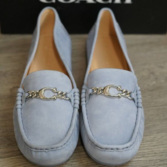 Coach | Shoes | Coach Maegan Driver Loafer Bluebell Blue M | Poshmark